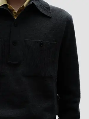 Bottega Veneta Knit Merino-wool Polo Sweater