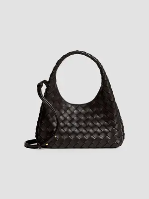 Bottega Veneta Baby Campana Intrecciato Top Handle Bag - Espresso