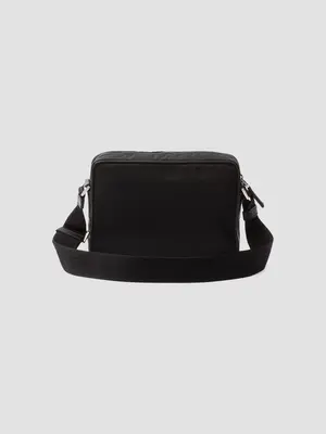 Prada Re-nylon And Saffiano Shoulder Bag - Black