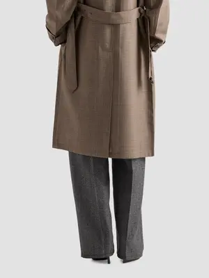 Prada Mouliné Wool Pants - Black