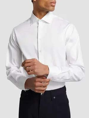 Giorgio Armani Cotton Long-sleeve Dress Shirt