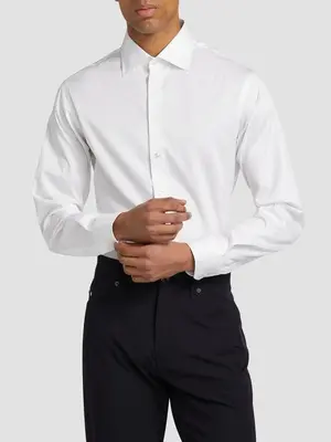 Giorgio Armani Cotton Long-sleeve Dress Shirt