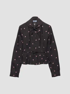 Prada Washed Silk Shirt