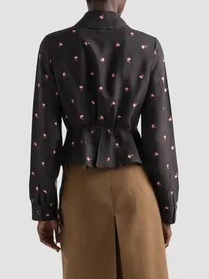 Prada Washed Silk Shirt