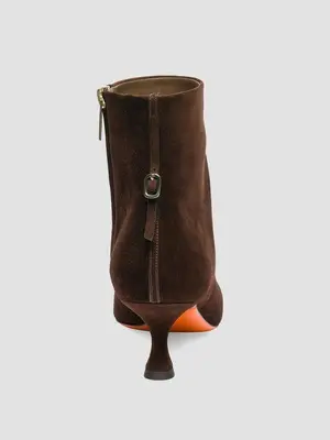Santoni Giulie 55mm Suede Booties