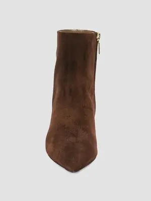 Santoni Giulie 55mm Suede Booties