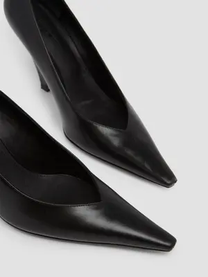 Bottega Veneta Scaletta 90mm Leather Wedge Pumps