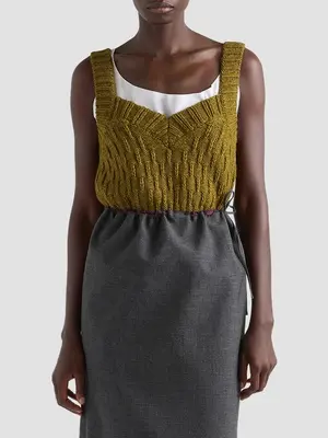 Prada Wool And Alpaca Top
