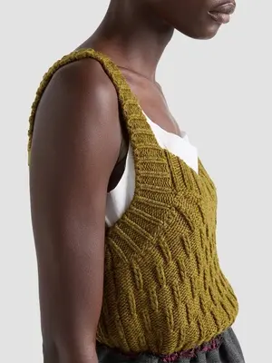 Prada Wool And Alpaca Top
