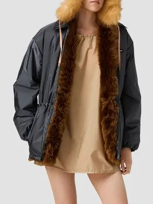 Miu Miu Technical Fabric Dress - Brown