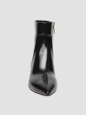 Santoni 45mm Leather Kitten-heel Ankle Boots