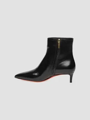 Santoni 45mm Leather Kitten-heel Ankle Boots