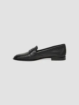 Santoni Marlene Leather Penny Loafers