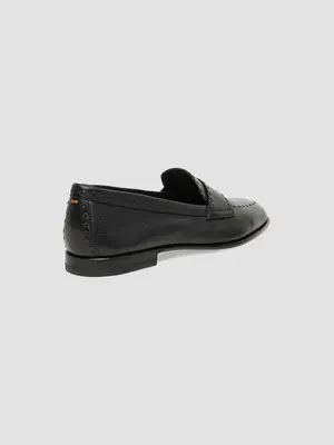Santoni Marlene Leather Penny Loafers