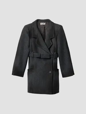 Miu Miu Double-breasted Double Wool Jacket