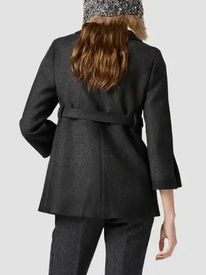 Miu Miu Double-breasted Double Wool Jacket