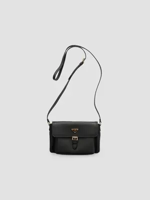 Prada Nappa Leather Smartphone Holder - Black