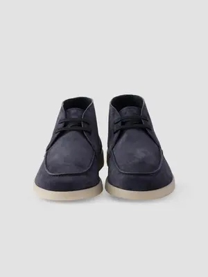 Prada Suede Chukka Boots - Blue