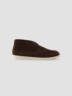 Prada Suede Chukka Boots - Brown