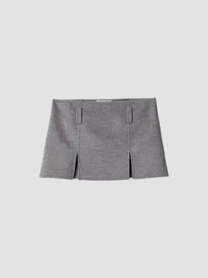 Miu Miu Double Cashmere And Wool Mini Skirt