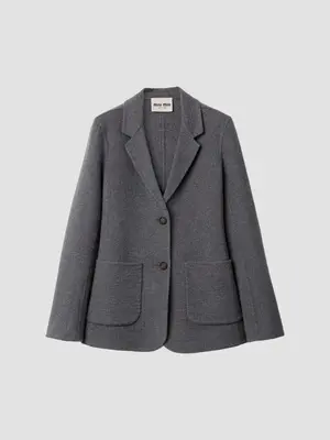 Miu Miu Single-breasted Double Wool Jacket