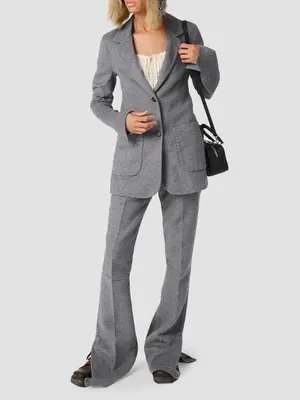Miu Miu Single-breasted Double Wool Jacket