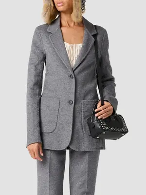 Miu Miu Single-breasted Double Wool Jacket