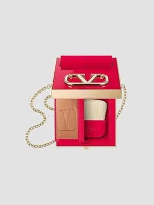 Valentino Garavani Go-clutch Refillable Compact Powder - 04 Medium Deep