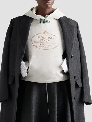 Prada Cotton Fleece Hoodie