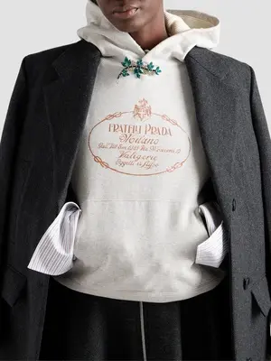 Prada Cotton Fleece Hoodie