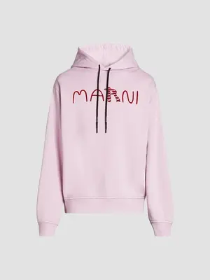 Marni Logo Cotton Hoodie