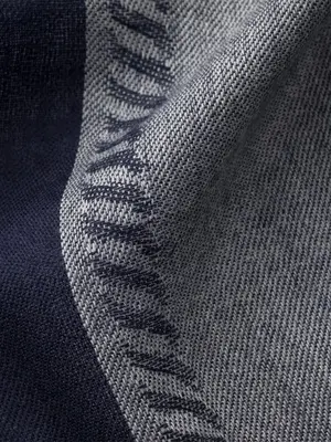 Prada Wool And Silk Stole - Blue