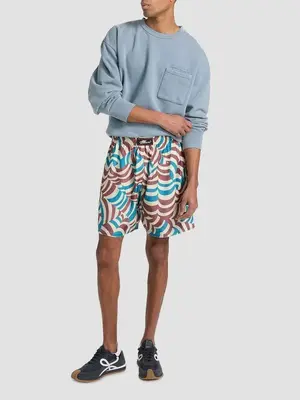 Marni Gart-dyed Cotton Crewneck Sweatshirt