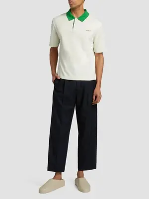 Marni Pleated Tropical Wool Pants
