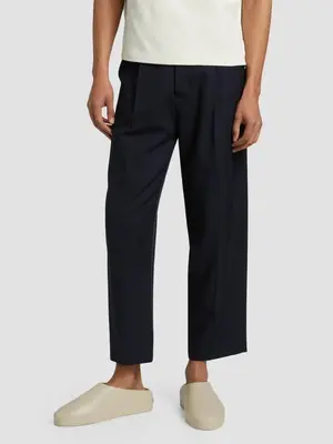 Marni Pleated Tropical Wool Pants