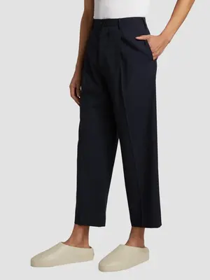 Marni Pleated Tropical Wool Pants