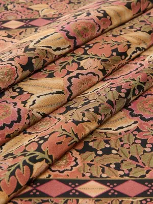Max Mara Patterned Silk Twill Foulard