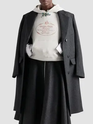 Prada Single Breasted Double Wool Coat