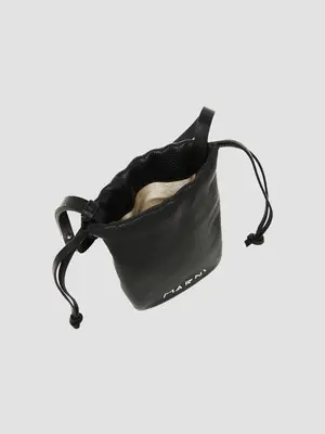 Marni Leather Crossbody Phone Holder Pouch