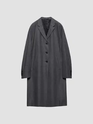Prada Single-breasted Cashmere And Wool Coat