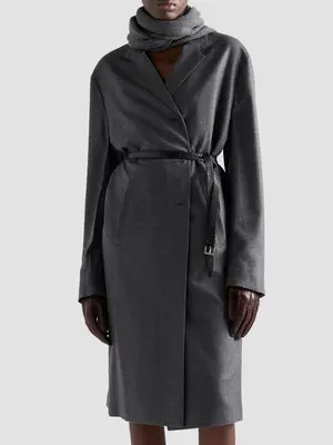 Prada Single-breasted Cashmere And Wool Coat