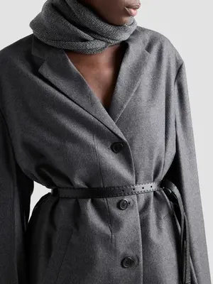 Prada Single-breasted Cashmere And Wool Coat