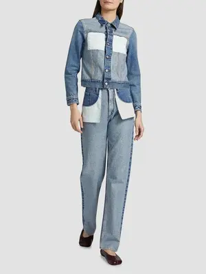 MAISON MARGIELA Reversed Five-pocket Straight-leg Jeans - Medium Blue
