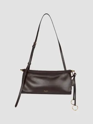 Alaïa Le Click Leather Shoulder Bag Noir