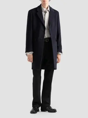 Prada Single-breasted Wool And Cashmere Coat