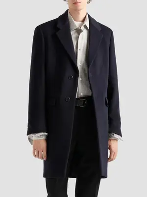 Prada Single-breasted Wool And Cashmere Coat