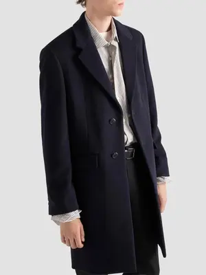 Prada Single-breasted Wool And Cashmere Coat