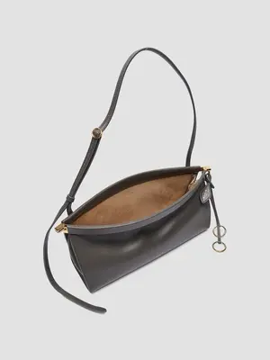 Alaïa Le Click East West Leather Shoulder Bag - Acier