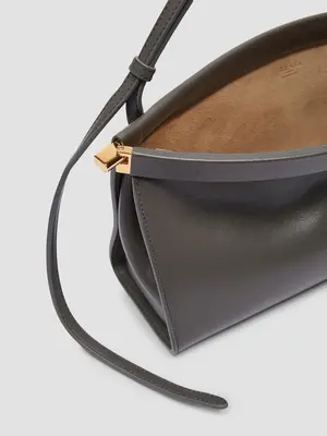 Alaïa Le Click East West Leather Shoulder Bag - Acier