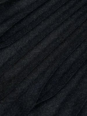 Alaïa Pleated Wool Midi-skirt